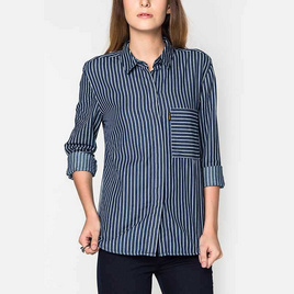 CHALEE เสื้อฮาวาย ลายใบไม้ | AllOnline