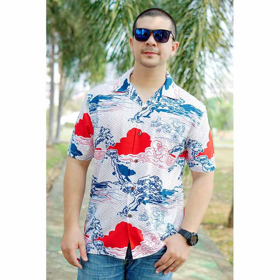 CHALEE เสื้อฮาวายลายภูเขา | AllOnline