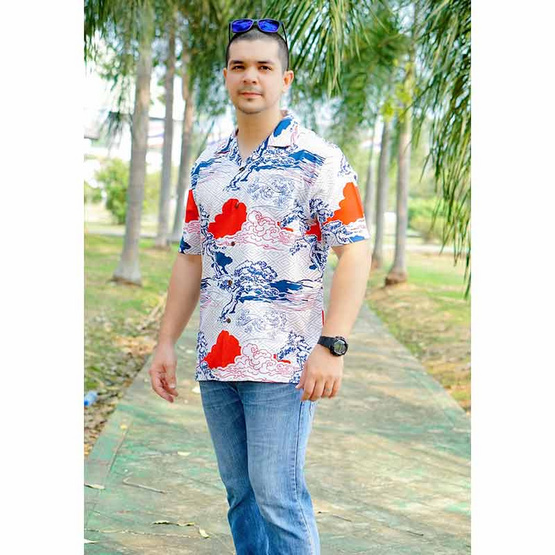 CHALEE เสื้อฮาวายลายภูเขา | AllOnline