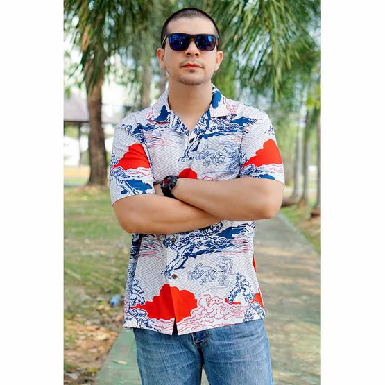 CHALEE เสื้อฮาวายลายภูเขา | AllOnline