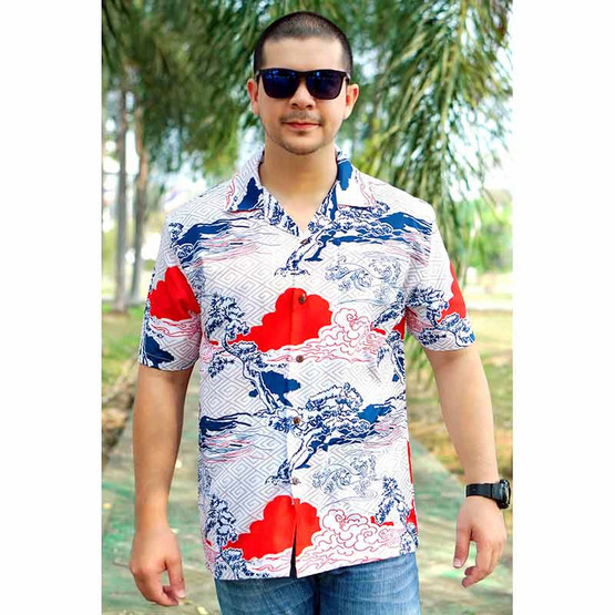 CHALEE เสื้อฮาวายลายภูเขา | AllOnline