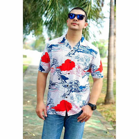 CHALEE เสื้อฮาวายลายภูเขา | AllOnline