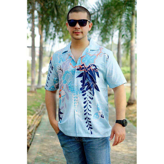 CHALEE เสื้อฮาวาย ลายนก | AllOnline