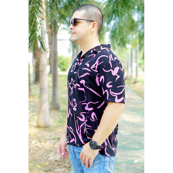 CHALEE เสื้อฮาวายลายเส้น | AllOnline