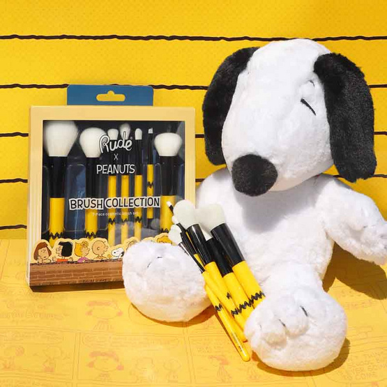 RUDE เซ็ตแปรงแต่งหน้า Snoopy Brush Collection (7 ชิ้น/ชุด) - ThaiPick