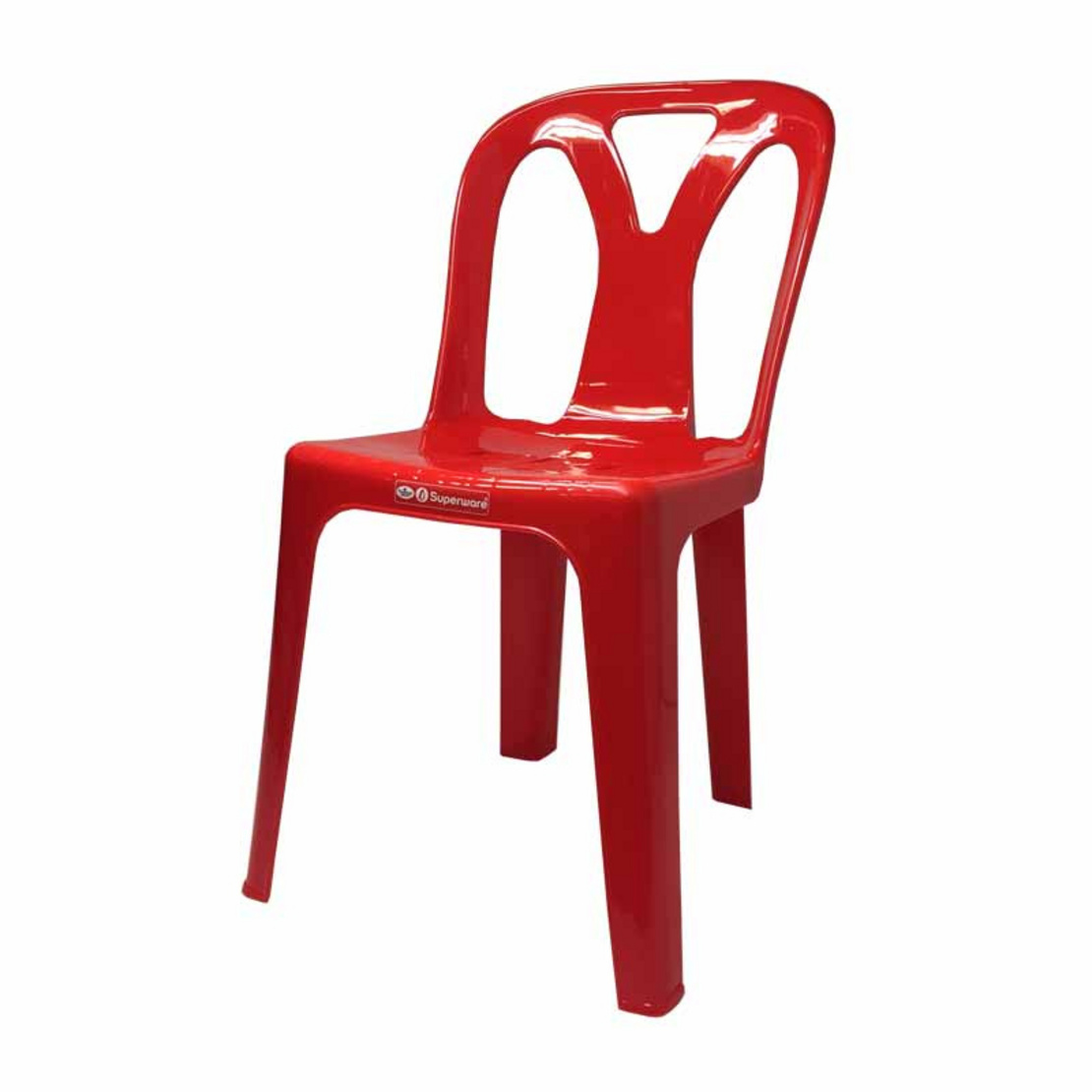 Srithai Superware เก้าอี้มีพนักพิงรุ่น CH-58 สีแดง | AllOnline