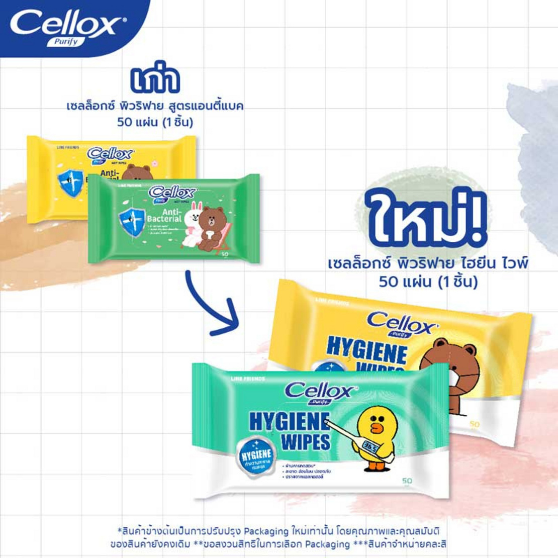 เซลล็อกซ์ พิวริฟาย กระดาษทิชชู่เปียก สูตรแอนตี้แบค 50 แผ่น | AllOnline