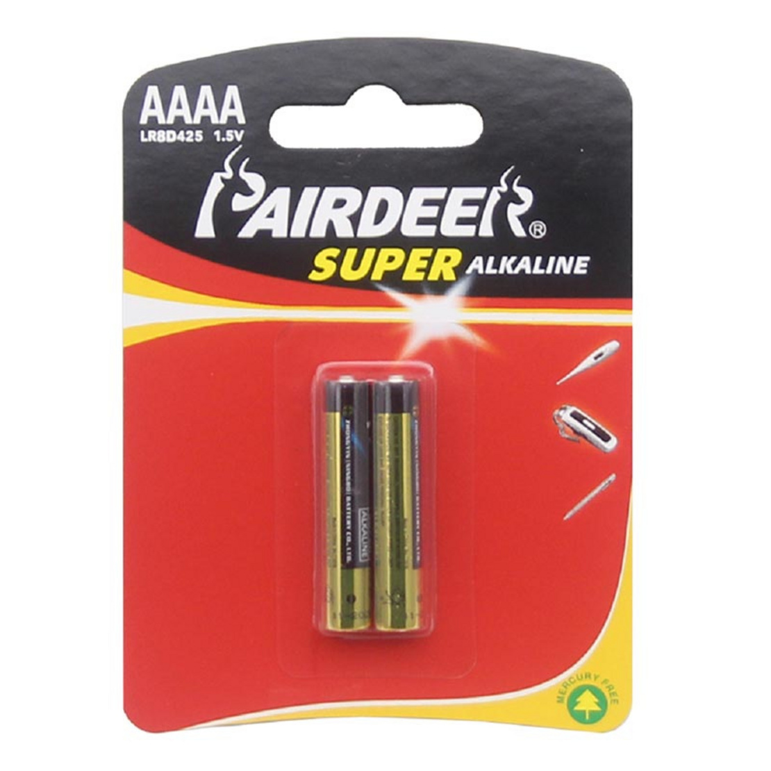 PAIRDEER ถ่านอัลคาไลน์ AAAA 2 ก้อน | AllOnline