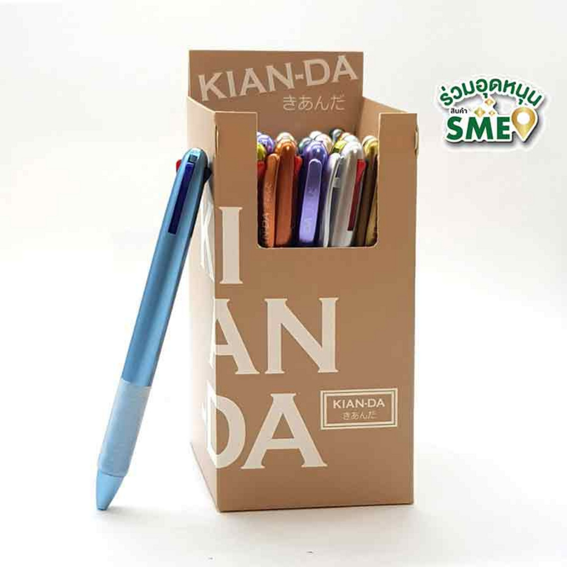 KIAN-DA ปากกาเจลลูกลื่น 3in1 0.7 มม. (กล่อง 24 ด้าม) | AllOnline