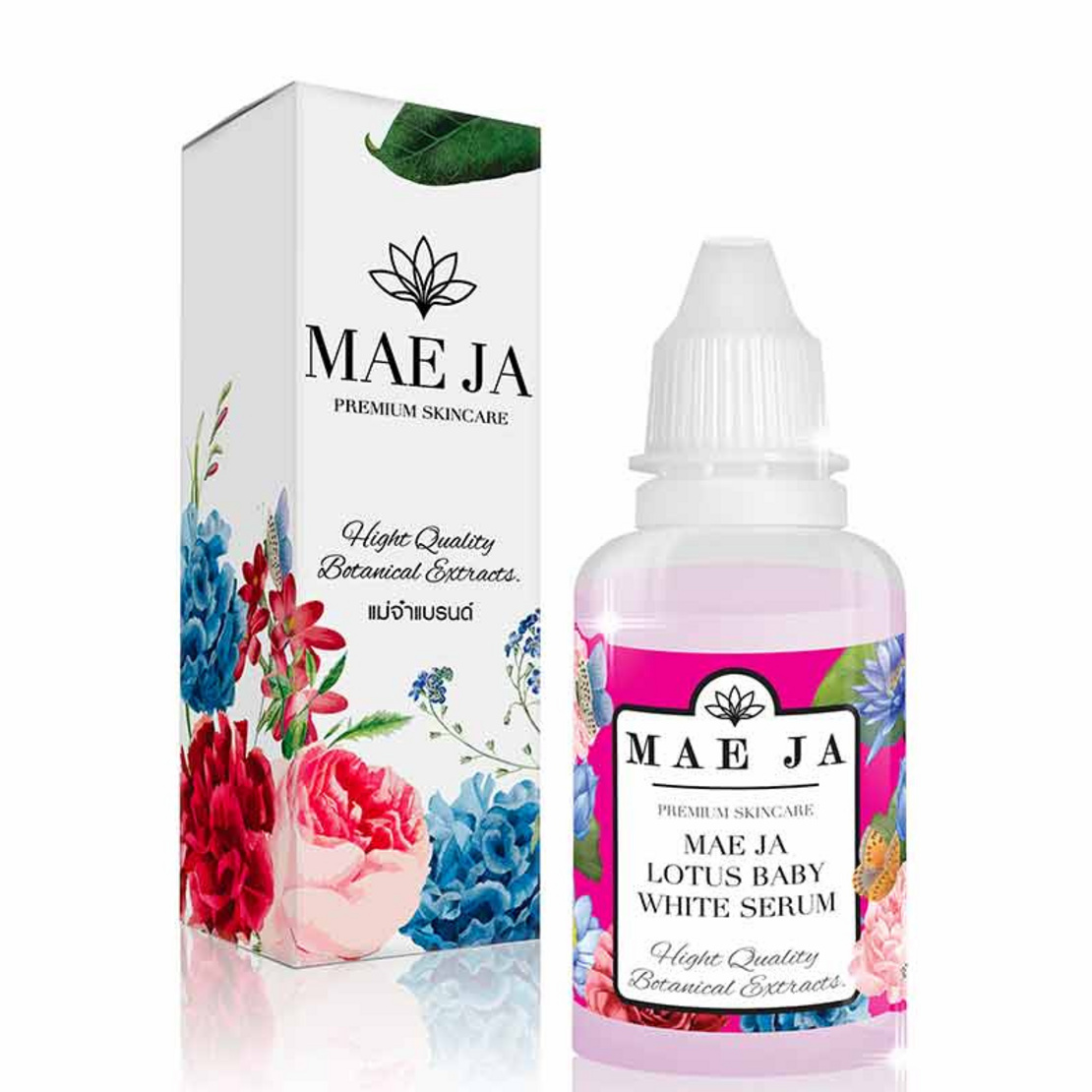 แม่จ๋า Mae Ja เซรั่มลดฝ้า สูตรบัวหลวง Lotus Stamen Serum 35 Ml Allonline