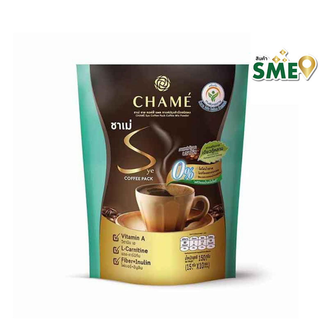 ชาเม่ชาย คอฟฟี่แพค กาแฟปรุงสำเร็จชนิดผง 150 กรัม (15 กรัม x 10 ซอง ...