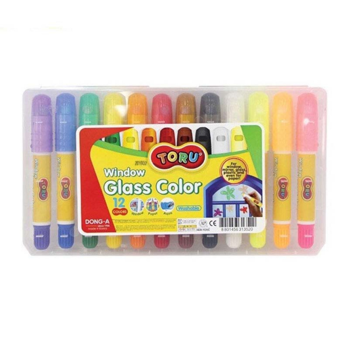 DONG-A ปากกาเขียนกระจก 12 สี TORU Window Glass Color | AllOnline