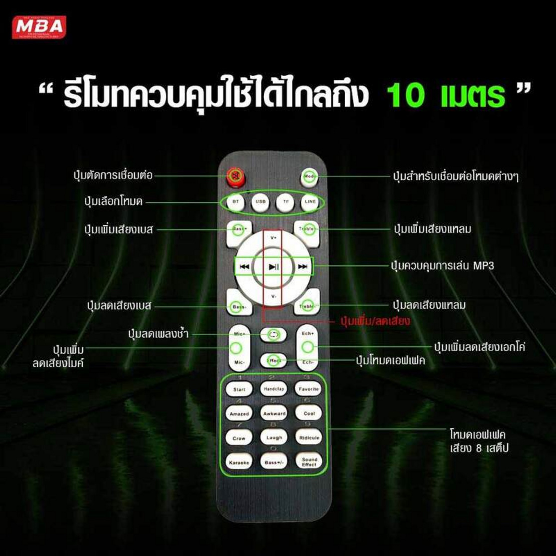 MBA ลำโพงบลูทูธ รุ่น E280 (M2) | AllOnline