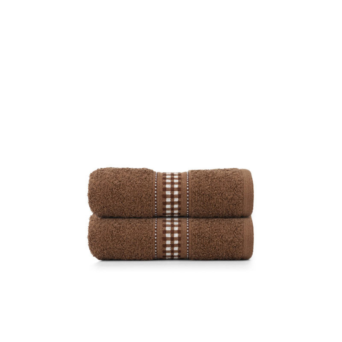 Frolina ผ้าขนหนูเช็ดผม ขนาด 15x30 นิ้ว Set 2 ผืน รุ่น Tartan สีน้ำตาล ...