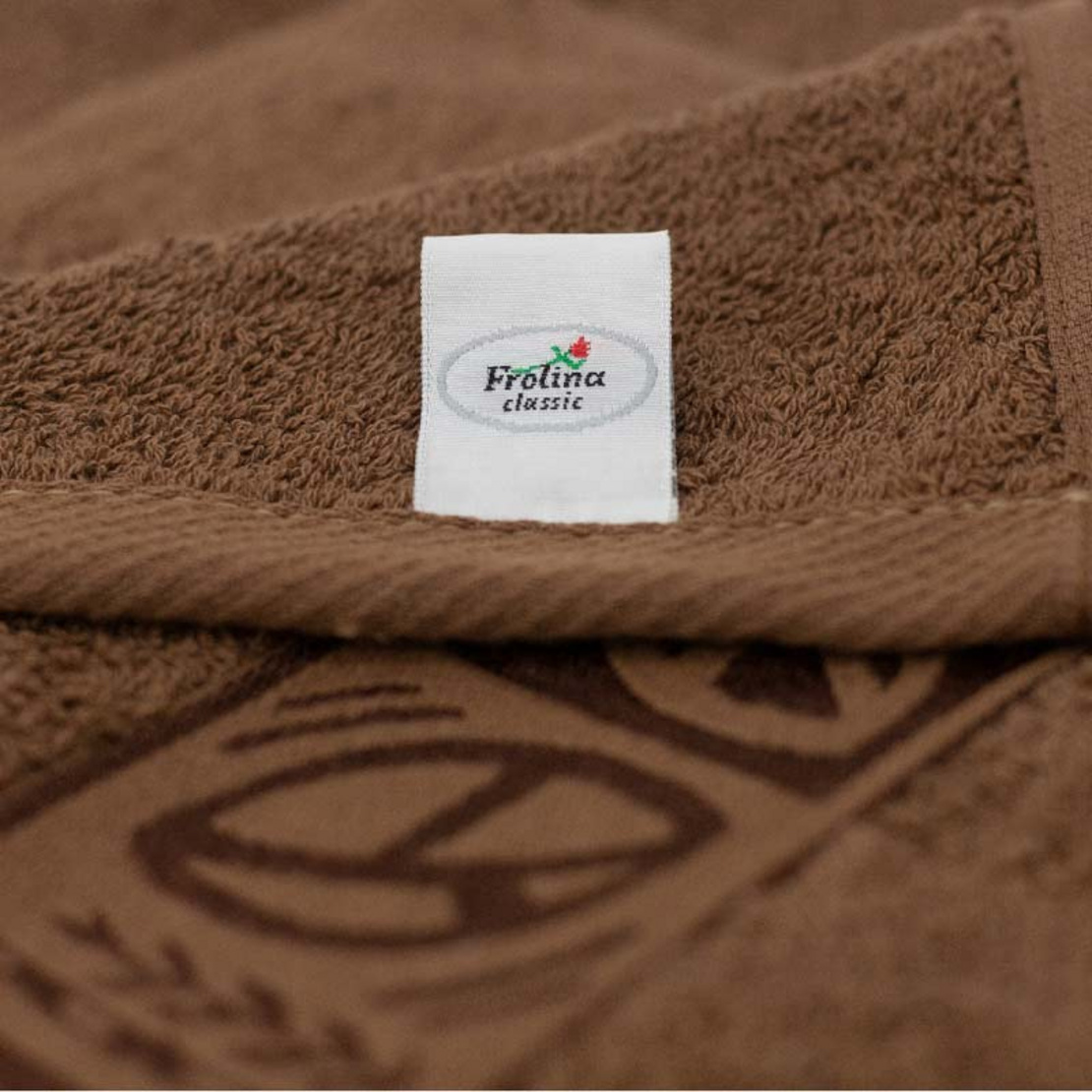 Frolina ผ้าขนหนูเช็ดตัว ขนาด 30x60 นิ้ว รุ่น Natura สีน้ำตาล | AllOnline