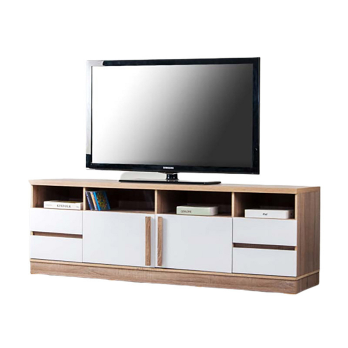 NARN-NARN ตู้วางทีวี ชั้นวางทีวี ขนาด 180 ซม. วางทีวี 80 นิ้วได้ รุ่น ...