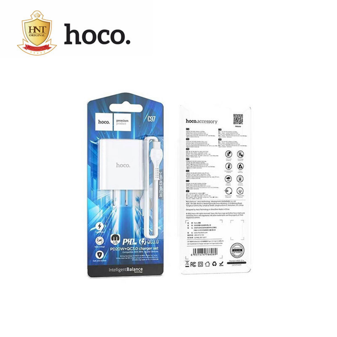 Hoco หัวชาร์จ รุ่น C97 Type-C | AllOnline