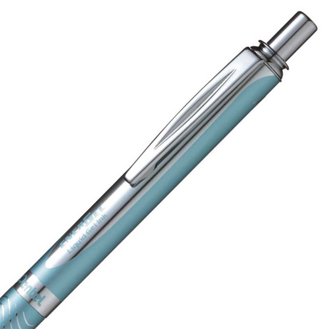 Pentel ปากกาโรลเลอร์หมึกเจล Energel Sterling BL407 ด้ามสีฟ้าอ่อน ...