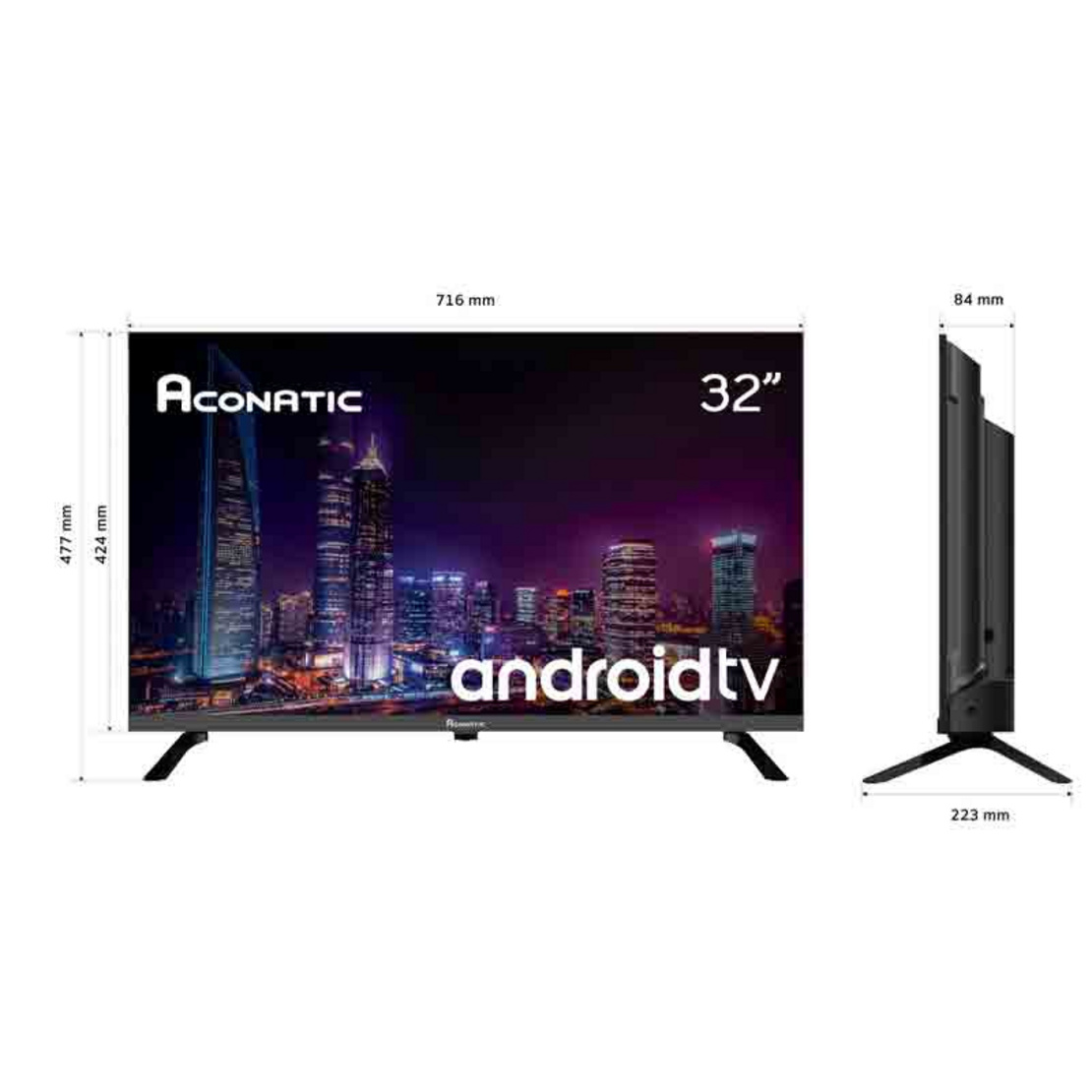 Aconatic Android LED TV HD ขนาด 32 นิ้ว รุ่น 32HS600AN | AllOnline