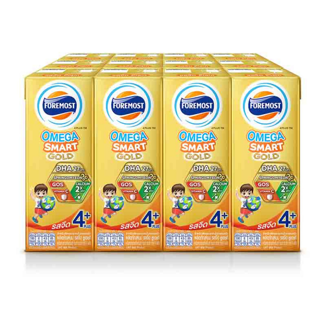 โฟร์โมสต์ โอเมก้า สมาร์ท โกลด์ 4 พลัส นม UHT รสจืด 180มล. (แพ็ก12กล่อง) | AllOnline