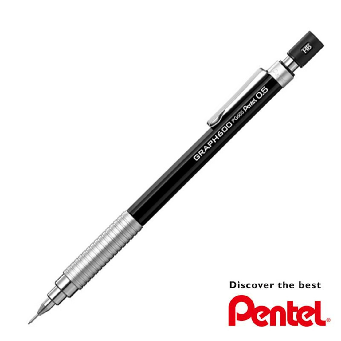 Pentel ดินสอกดเขียนแบบ GRAPH 600 ขนาด 0.5มม. ด้ามสีดำ | AllOnline