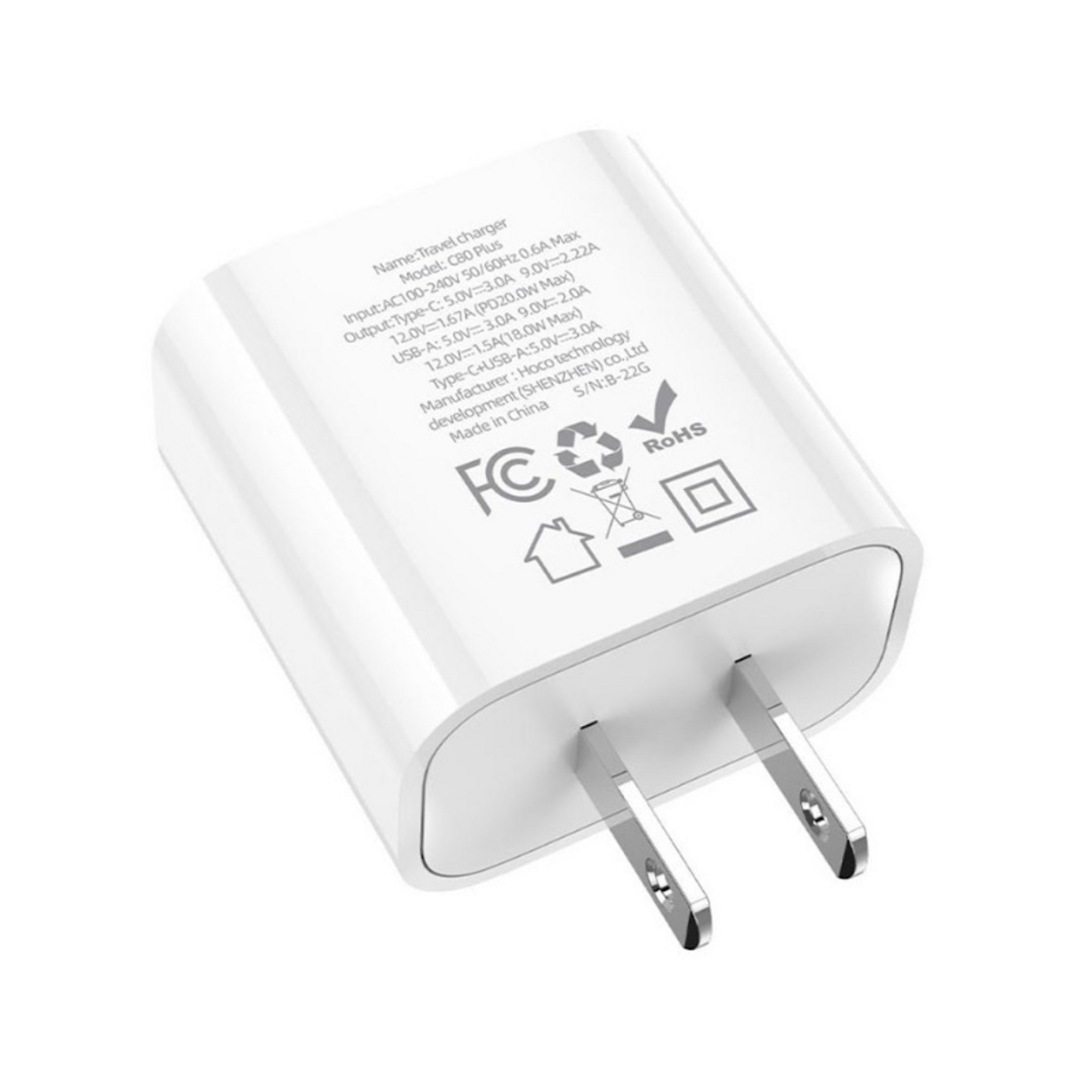 Hoco หัวชาร์จ รุ่น C80 Plus | AllOnline