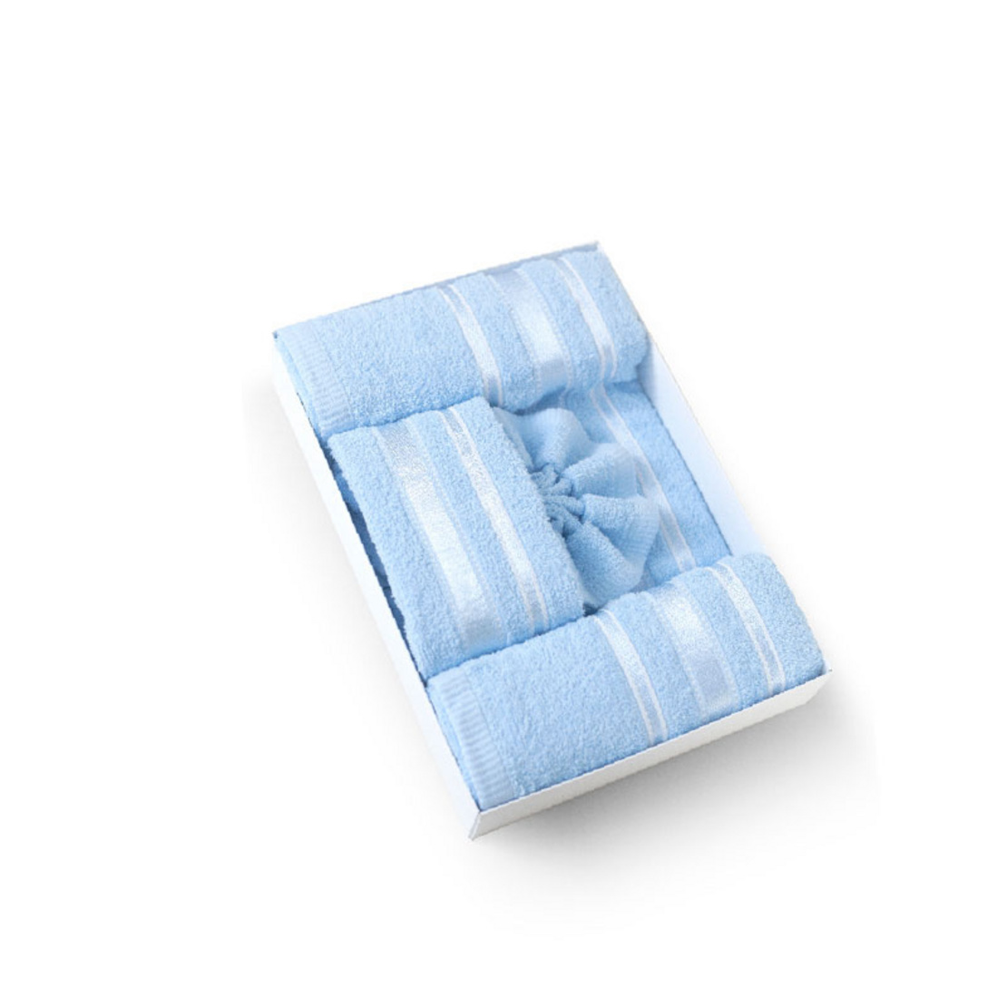 Frolina ชุดของขวัญ ผ้าขนหนูเช็ดผมและเช็ดตัว ขนาด 15x30+30x60 นิ้ว รุ่น ...