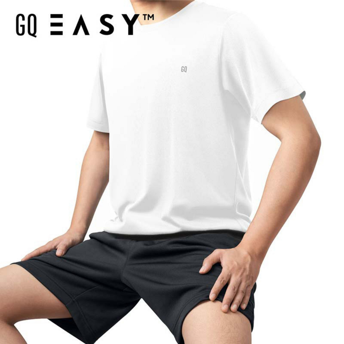 GQ เสื้อกีฬาคอกลม สีขาว | AllOnline