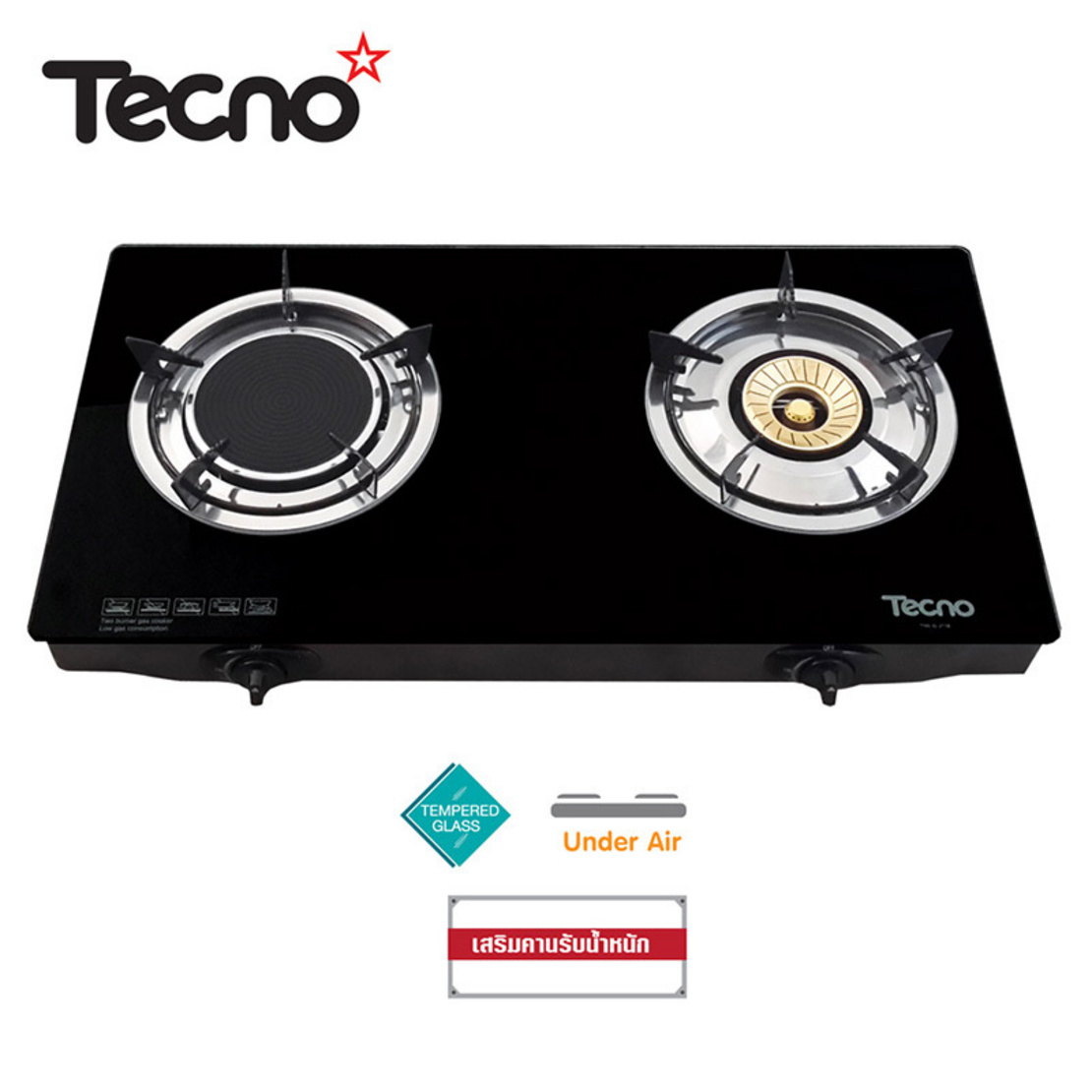 Tecnostar เตาแก๊ส 2 หัวเตา แบบตั้งโต๊ะ รุ่น TNS IG 271B | AllOnline