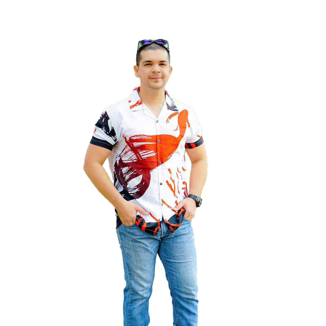 CHALEE เสื้อฮาวาย ลายปลาคราฟ | AllOnline