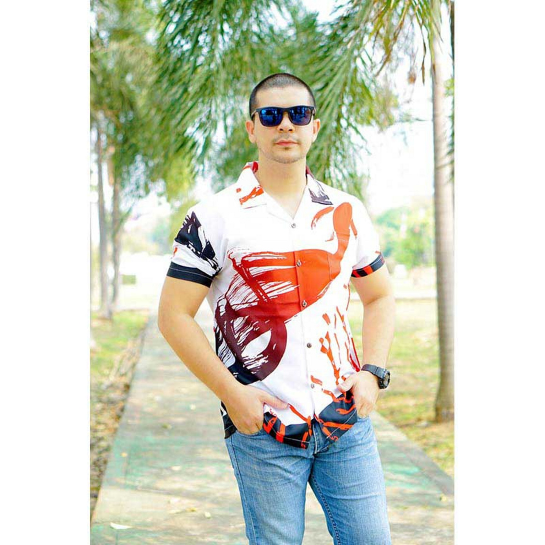 CHALEE เสื้อฮาวาย ลายปลาคราฟ | AllOnline