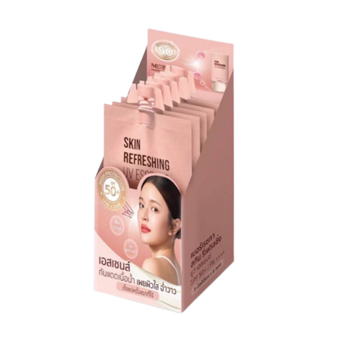 Merrezca ครีมกันแดด Skin Refreshing UV Essence 5 มล. (แพ็ก 6 ชิ้น ...