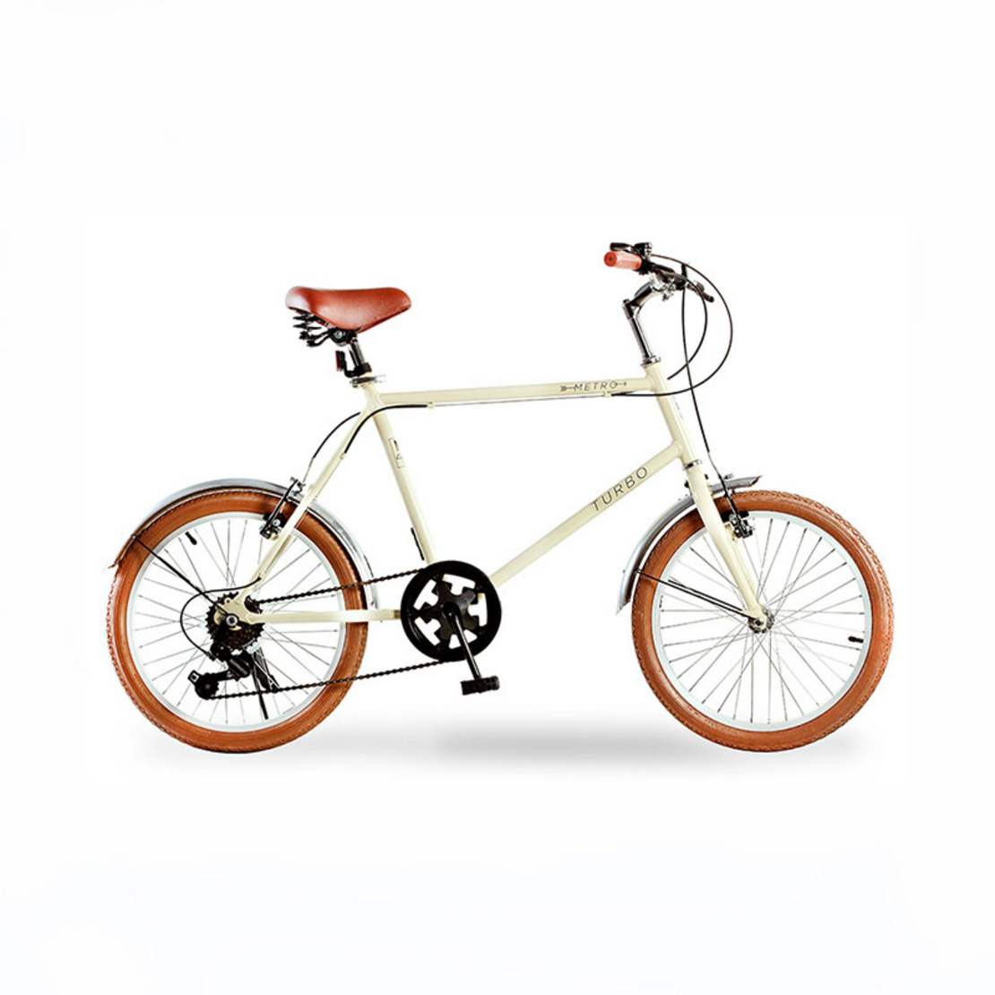 Turbo Bicycle จักรยาน รุ่น 20 นิ้ว เมโทร สีครีม | AllOnline