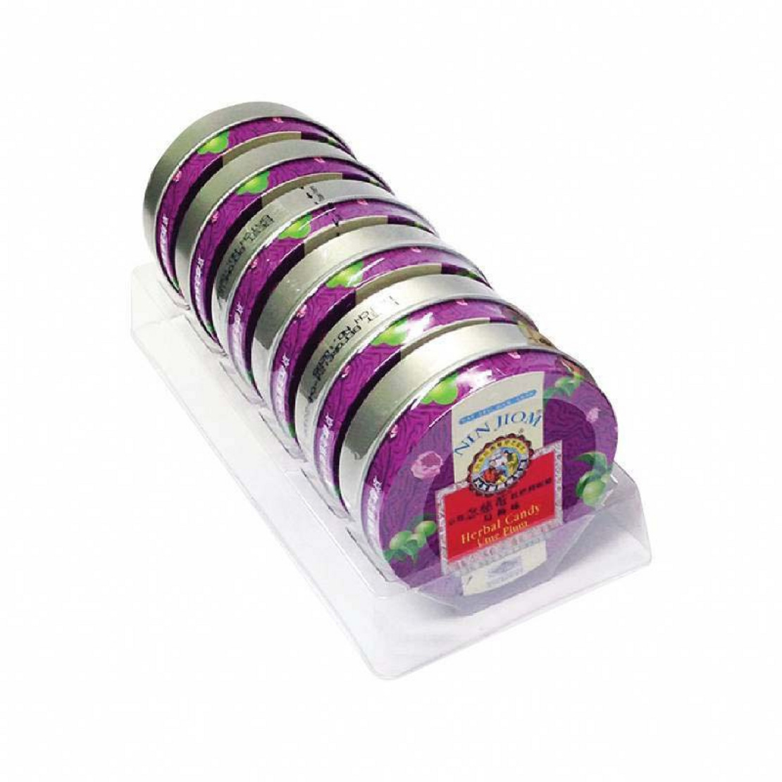 NINJIOM ลูกอมสมุนไพรเนียมฉื่ออำ ตราลูกกตัญญู รสบ๊วยยูมิ แพ็ก 6 กระปุก ...