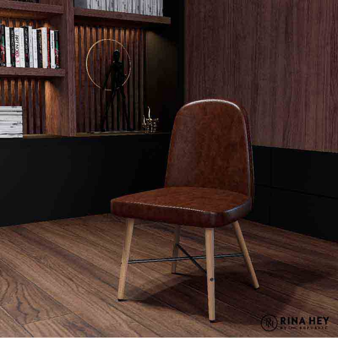 Rina Hey เก้าอี้รับประทานอาหาร VERA สีน้ำตาล | AllOnline