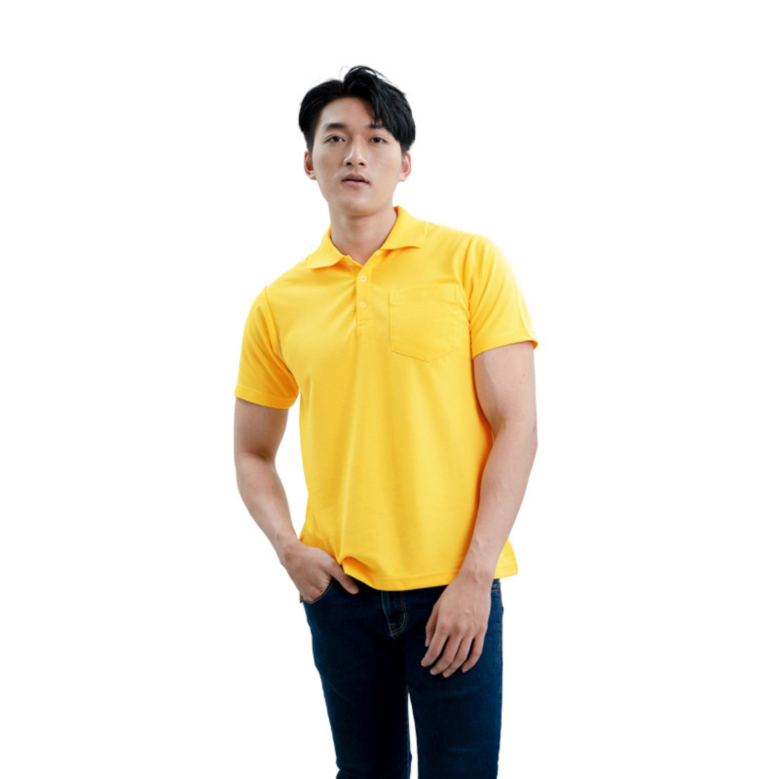 HAPPY TEE เสื้อโปโล มีกระเป๋า แขนสั้น | AllOnline