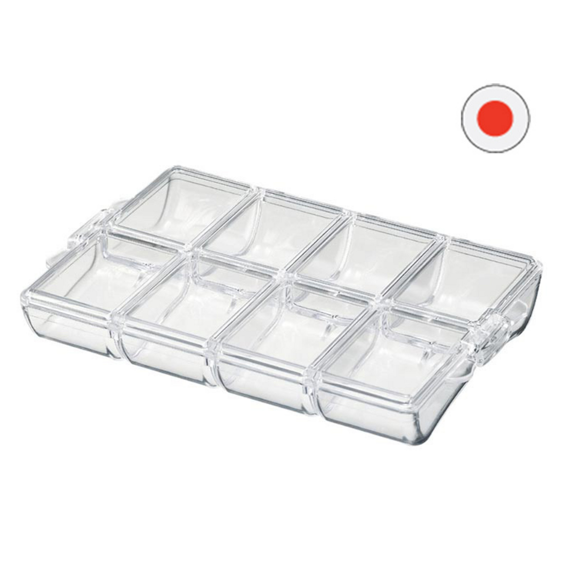 Inomata กล่องพลาสติกอเนกประสงค์แบบแบ่งช่อง สำหรับเก็บลูกปัด กระดุม หรือ ...