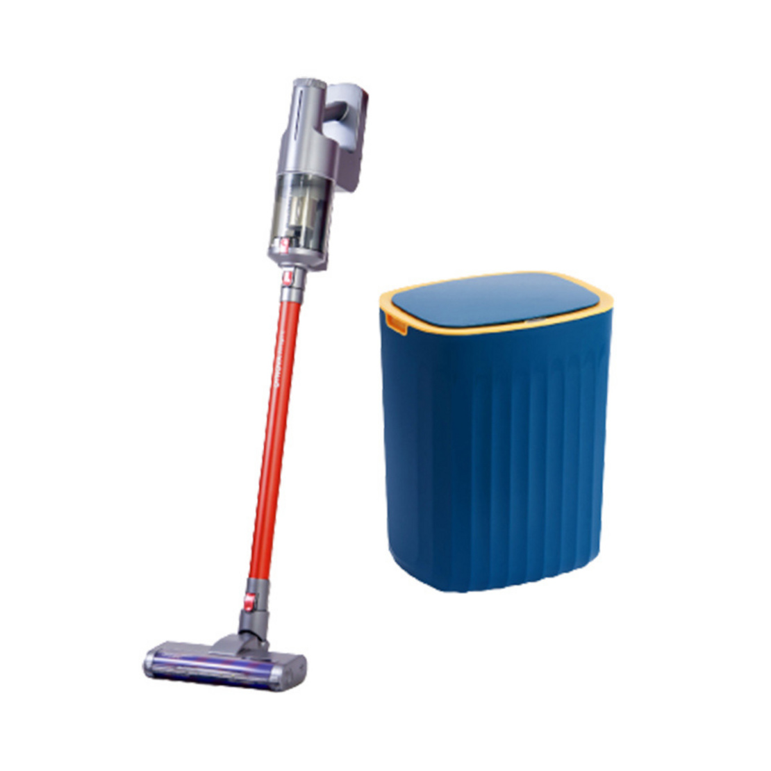 Dynova เครื่องดูดฝุ่นไร้สาย DEX-S2 + ถังขยะอัตโนมัติ 14L น้ำเงินขอบ ...