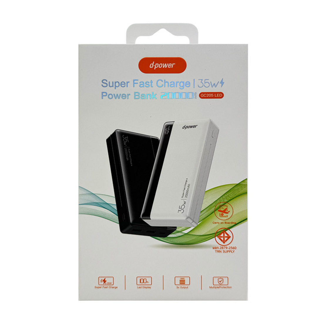 D-power Power Bank 20000 mAh รุ่น GC205 LED | AllOnline