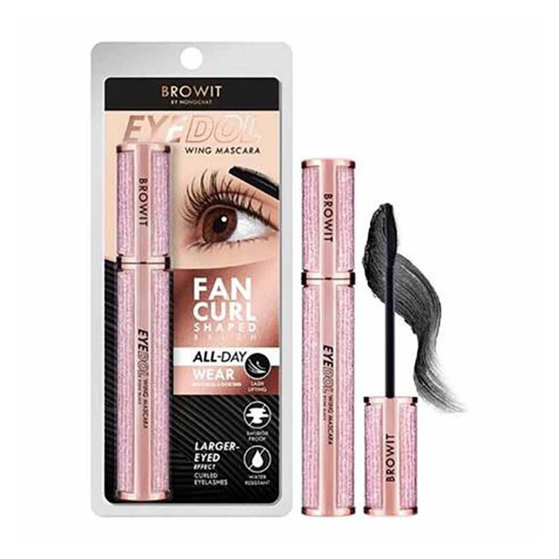 Browit มาสคาร่า Eye Dol Wing Mascara 8 กรัม #One Black | AllOnline