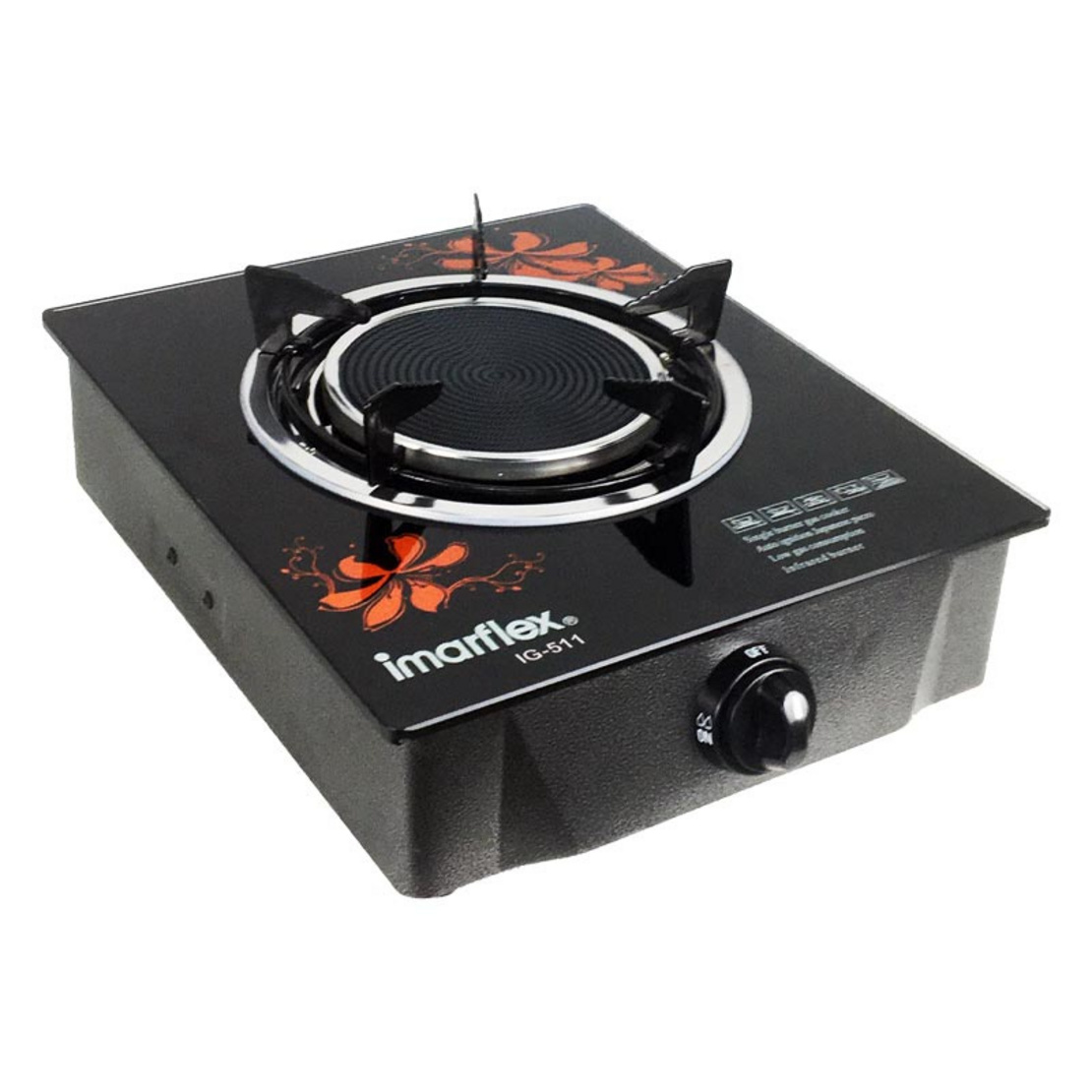 Imarflex เตาแก๊สอินฟาเรดหัวเดี่ยว รุ่น IG-511 | AllOnline