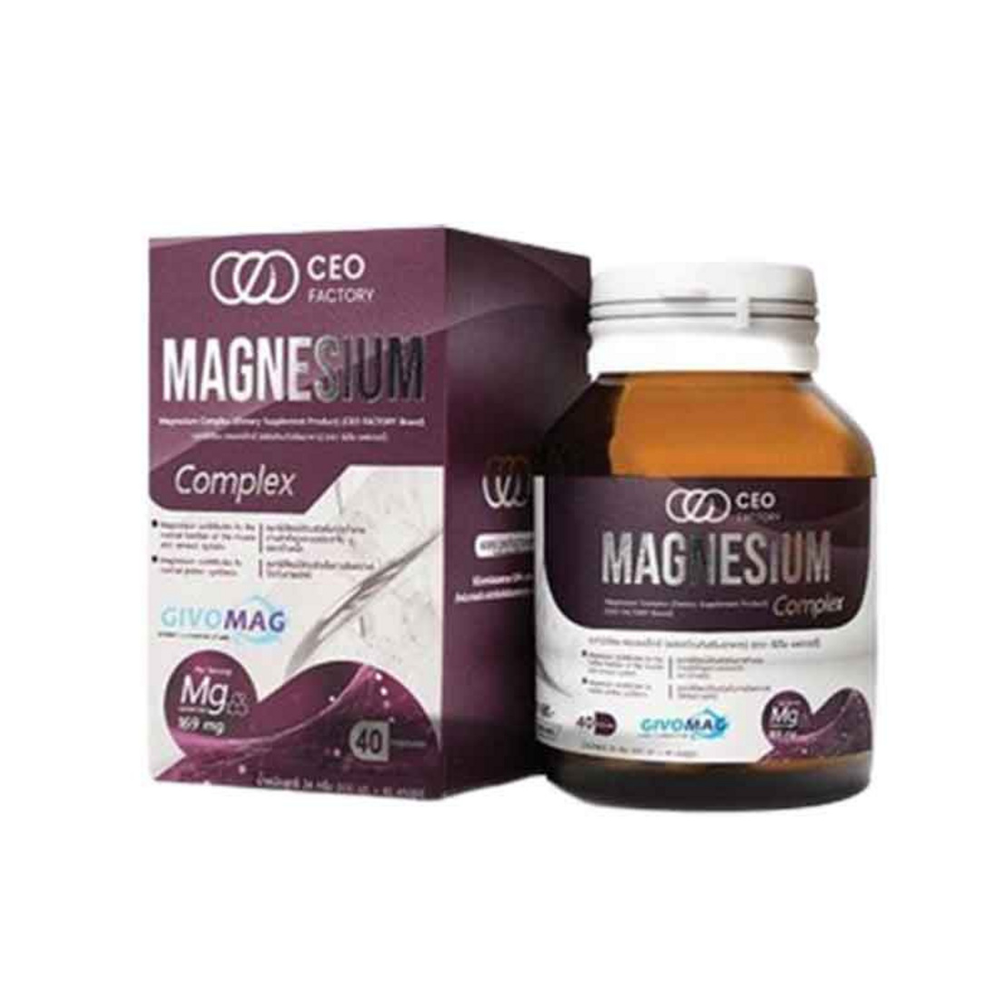 CEO FACTORY แมกนีเซียม คอมเพล็กซ์ บรรจุ 40 แคปซูล | AllOnline