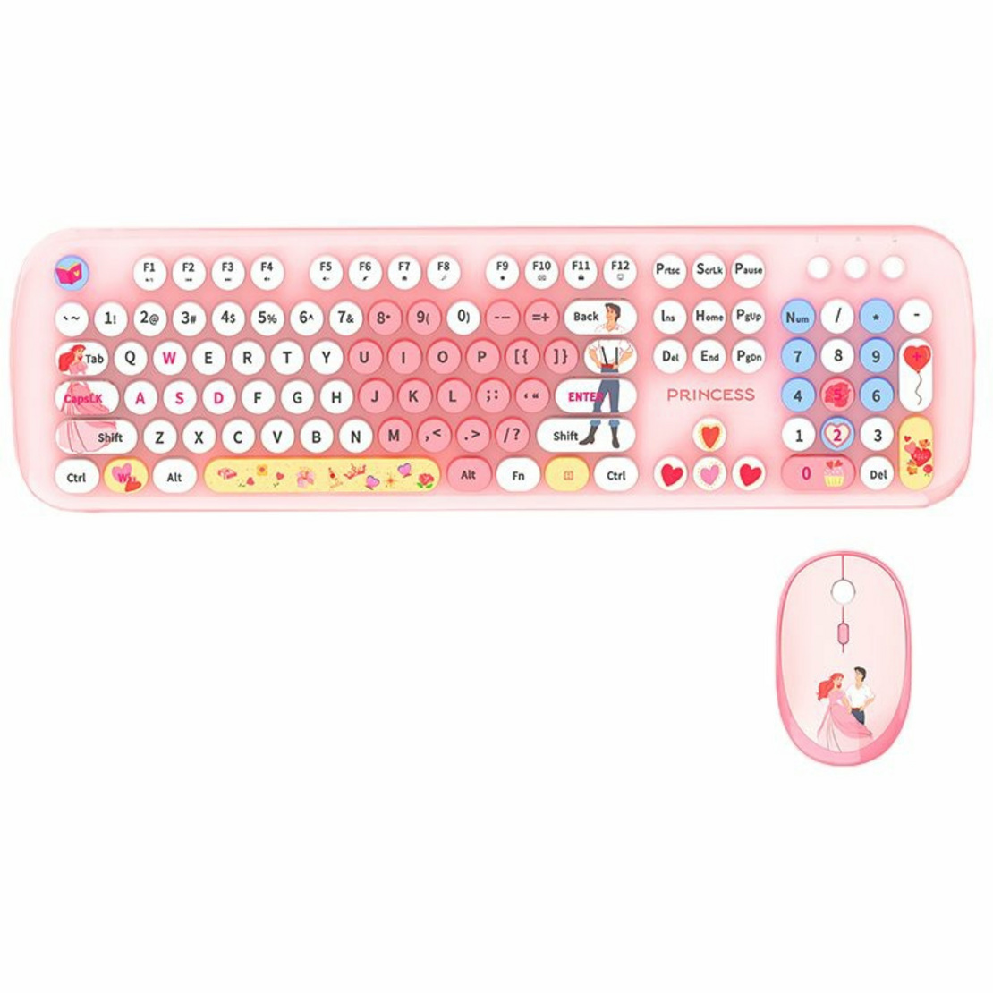 GEEZER ชุดเมาส์ คีย์บอร์ดไร้สาย Princess (Eng Only) | AllOnline