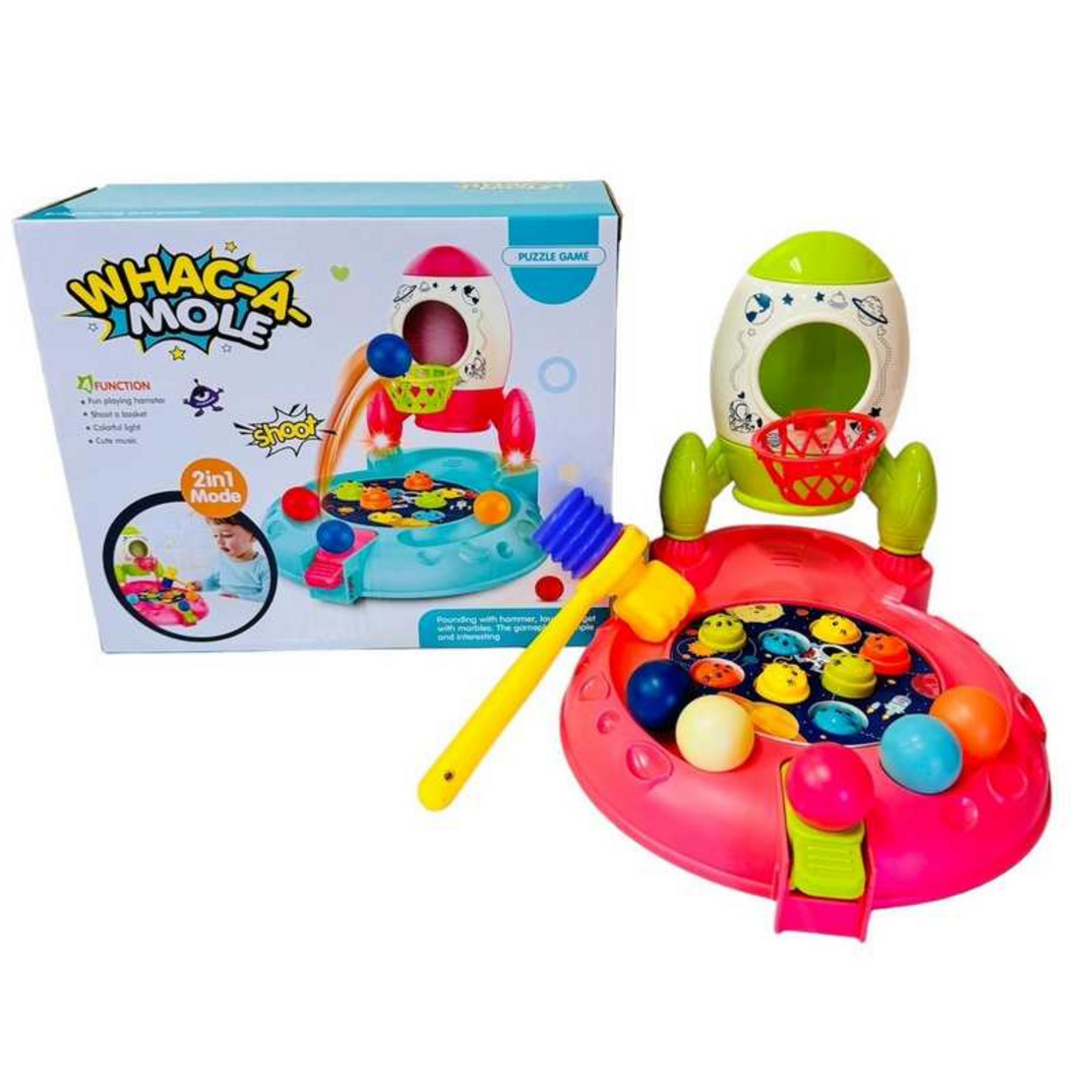 Onelink Toys เกมทุบตุ่น ชู้ดบาส - สีชมพู | AllOnline