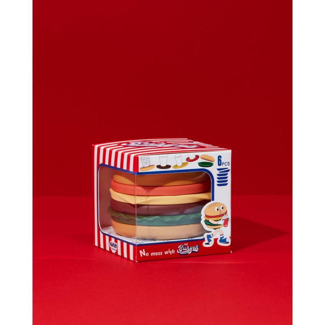 NIKNAX ชุดรองแก้ว ลายเบอร์เกอร์ | AllOnline