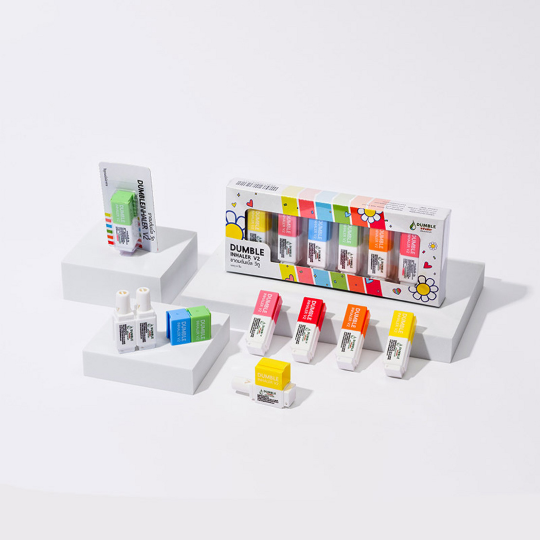 Dumble Inhaler ยาดมดัมเบิ้ล วีทู (แพ็ก 6 ชิ้น) | AllOnline