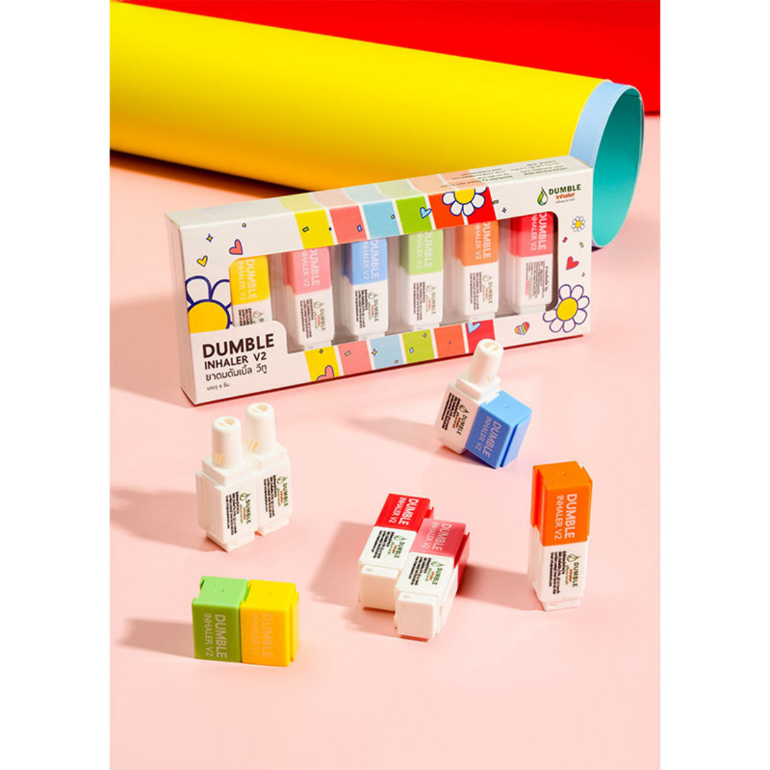 Dumble Inhaler ยาดมดัมเบิ้ล วีทู (แพ็ก 6 ชิ้น) | AllOnline