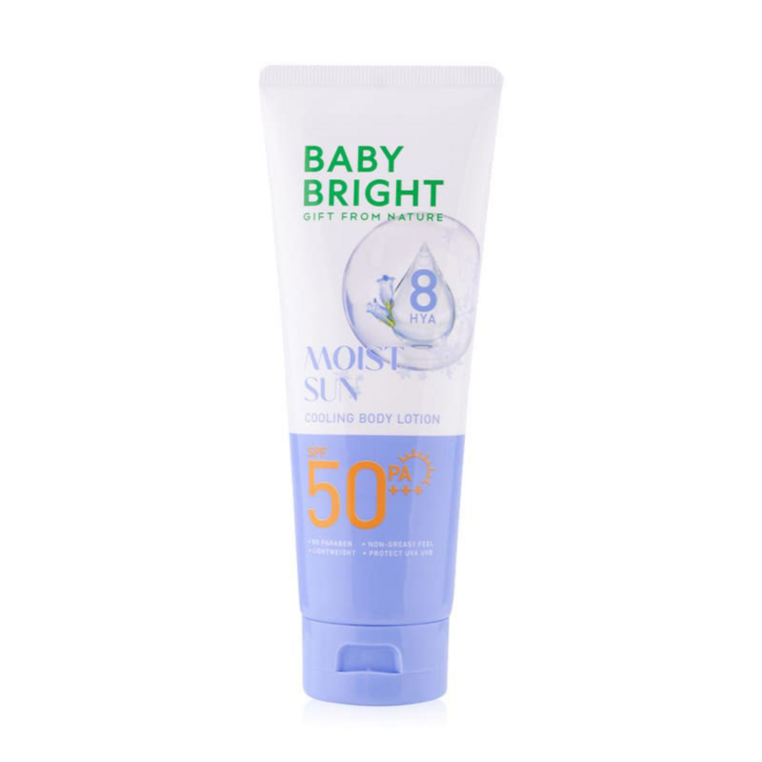 Baby Bright โลชั่นกันแดดผิวกาย Moist Sun Cooling Body Lotion SPF50 PA ...